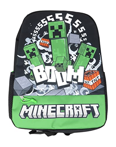 Minecraft Creeper Boom Backpack Bookbag