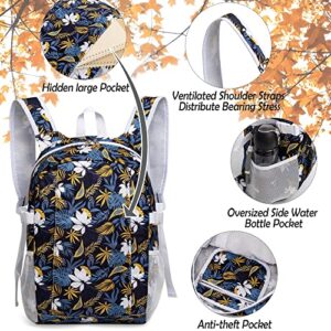 Small Foldable Backpack Pouch 8oz Lightweight Travel Backpack for Women Soft Packable Backpack Light Hiking Back Pack Folding Daypack for Travel Outdoor Camping