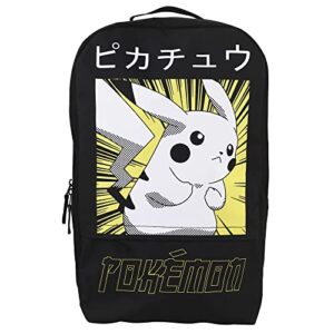 pokemon pikachu kanji black backpack