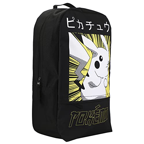 Pokemon Pikachu Kanji Black Backpack