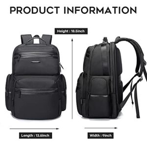 BANGE Travel Backpack, Business Durable Laptops Backpack with USB Charging Port, School Computer Bag for Men & Women Fits 15.6 Inch Notebook for Men…