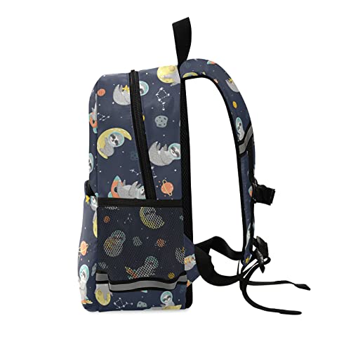 Cute Sloth Astronaut Space Planet Backpack Toddler Schoolbag for Boys Girls Kindergarten Bookbag Preschool Casual Travel Bag Daypack