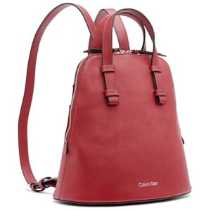 Calvin Klein Women's Zina Zip Around Backpack, Bloodstone, One Size