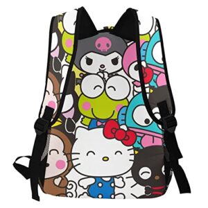 Cartoon Anime Backpack High Capacity Bags for Women Girls, One Size