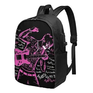 mgk laptop backpack for college school computer bag 17 inch slim durable laptops travel backpacks with usb charging port