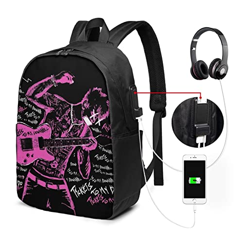 MGK Laptop Backpack for College School Computer Bag 17 Inch Slim Durable Laptops Travel Backpacks with USB Charging Port