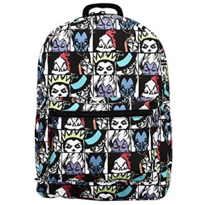 disney animated movie classic villains tile print tech backpack