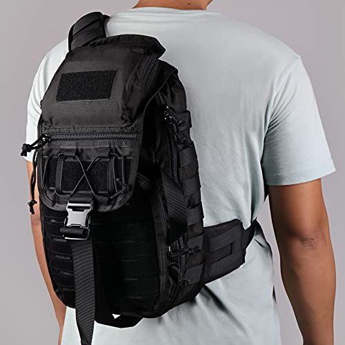 Mardingtop Tactical Sling Bag Military Gear Shoulder Backpack for Concealed Carry