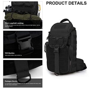 Mardingtop Tactical Sling Bag Military Gear Shoulder Backpack for Concealed Carry