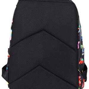 Preschool Backpack Kids Kindergarten School Book Bags for Elementary Primary Schooler (Truck Black)