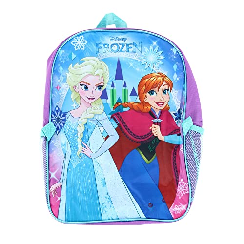 Group Ruz Frozen Anna, Elsa 16 Backpack with Detachable Matching Lunch Box