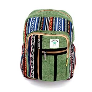 Unique Design100% Himalaya Hemp Backpack Small Backpack Hippie Backpack Festival Backpack Hiking and Tablet Backpack FAIR TRADE Handmade with Love.