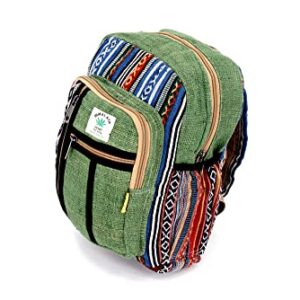 Unique Design100% Himalaya Hemp Backpack Small Backpack Hippie Backpack Festival Backpack Hiking and Tablet Backpack FAIR TRADE Handmade with Love.