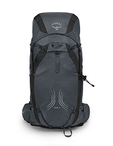 Osprey Exos 38 Men's Ultralight Backpacking Backpack, Tungsten Grey, Small/Medium