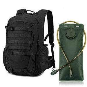 mardingtop 35l tactical backpack with rain cover + 2.5l hydration bladder