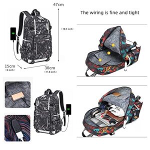 JaJa JA 12 Basketball Player Multi-function Backpack Men & Women Travel Backpack Student Schoolbag Fans Schoolbag (5) (4)