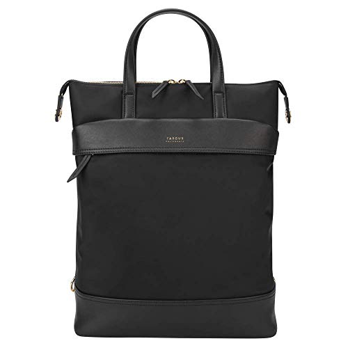 Targus Newport Convertible 2-in-1 Backpack to Tote Bag, Sleek Professional Business Purse Bag and Protective Sleeve fits 15-Inch Laptop, Black (TSB948BT)