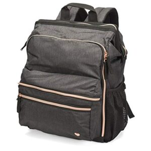 nurse mates ultimate back pack bag (charcoal rose gold)