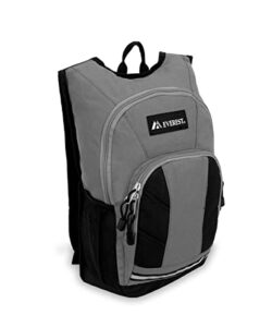 everest mini hiking pack, dark gray/black, one size