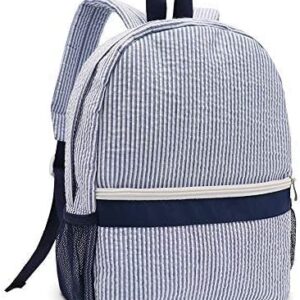 Toddler Backpack, Seersucker Gingham Kids Backpack for Boys and Girls, Preschool Kids Backpack, Lightweight Schoolbag for Child, Small(2-5 years)