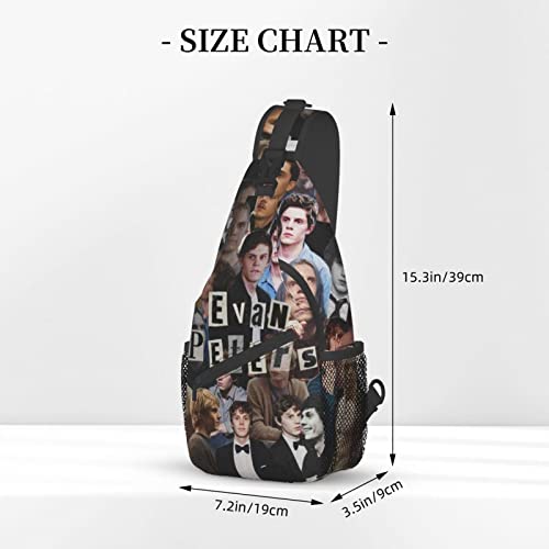 Fashion Evan Peters Cross Chest Bag Diagonally Lightweight Casual Sling Backpack For Women Men Travel Hiking Gifts