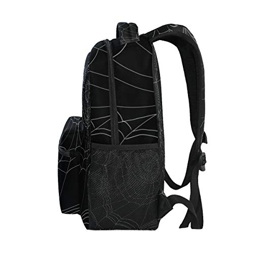 olmopp Stylish Backpack with Goth Spider Web Print, Lightweight School College Travel Bags, Chunbb 16" x 11.5" x 8"…