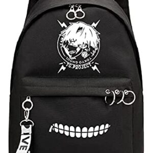 WANHONGYUE Anime Tokyo Ghoul Kaneki Ken Luminous Backpack Book Bag Laptop School Bag Cosplay Daypack Rucksack Bag 1127/4