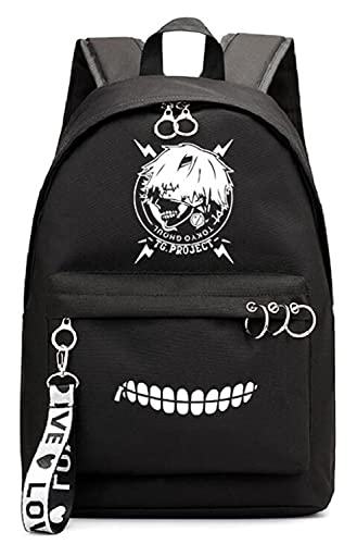 WANHONGYUE Anime Tokyo Ghoul Kaneki Ken Luminous Backpack Book Bag Laptop School Bag Cosplay Daypack Rucksack Bag 1127/4