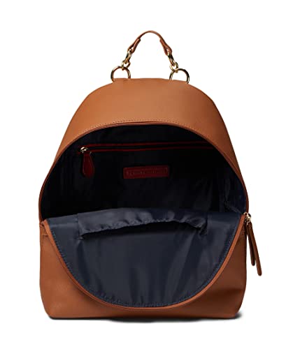 Tommy Hilfiger Kendall II Medium Dome Backpack Saffiano PVC Cognac One Size