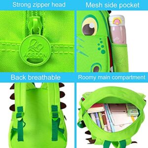 Dinosaur Backpack for Boys, 12" Toddler Preschool Kids Bookbag, Cute Animal Kindergarten Schoolbag