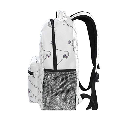 MQIFRB Silkie Chicken Boys&Teen&Adult Backpack Office Sackpack Stylish Luggage Lightweight School College Travel Bags, 11.5 x 8 x 16 inch