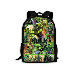 gcnqat laptop backpack super hero backpacks 17 inch anime bookbag for boys girls travel outdoor activities