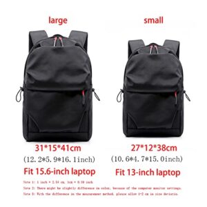 ZSYXM Backpack Sport Luxury Student School Bag Multifunctional Waterproof Backpack Men's Laptop Backpack Casual 15.6 Inch Men's Laptop Bag (Color : Big Black)