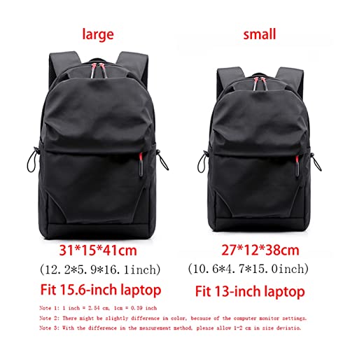 ZSYXM Backpack Sport Luxury Student School Bag Multifunctional Waterproof Backpack Men's Laptop Backpack Casual 15.6 Inch Men's Laptop Bag (Color : Big Black)