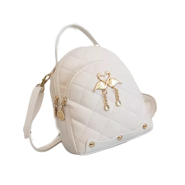 Swan Love Mini Backpack (White)