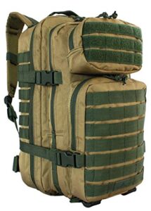 red rock outdoor gear – rebel assault pack, coyote with olive drab webbing