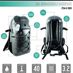 Yankee Fork - Submersible Backpack - Complete Waterproof Protection - 40 Liter Capacity - 3.2 lbs