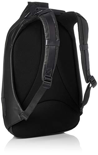 Cote & Ciel Men's Isar Coated Canvas Medium Backpack, Black, One Size