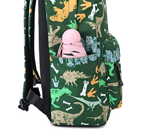 Acmebon Cute Dinosaur Children School Backpack for Boy and Girl Green