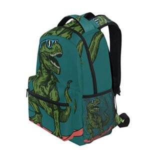 School Backpack Skateboard Dinosaur Teens Girls Boys Schoolbag Travel Bag