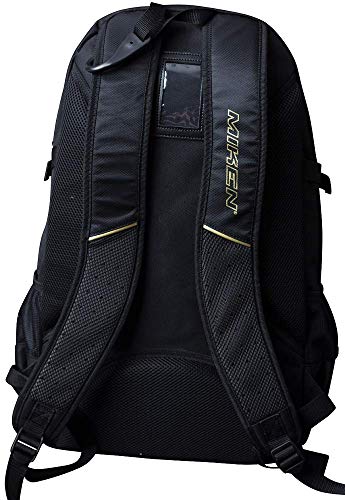 Miken Players Backpack (With 4 Bat Slots and Laptop Sleeve), Black/White/Red