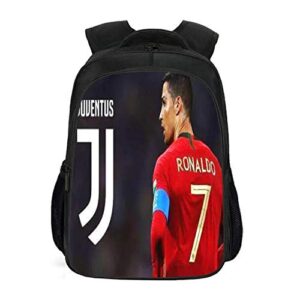 gengx kids students school bag cristiano ronaldo backpack-boys girls canvas lightweight bookbag travel backpack for child