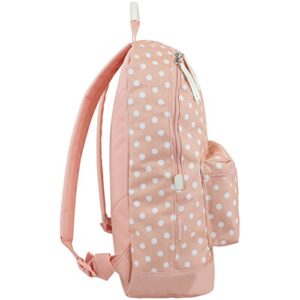 Eastsport Lightweight Stylish Daypack - Blush/White Dots Print