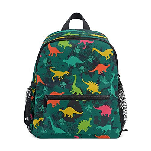 Cute Toddler Backpack Mini Travel Bag Colorful Dinosaurs Schoolbag for Baby Girl Boy Age 3-7