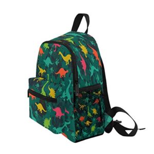 Cute Toddler Backpack Mini Travel Bag Colorful Dinosaurs Schoolbag for Baby Girl Boy Age 3-7