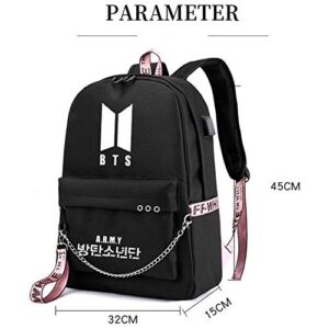 SJHP teenagers luminous school bag men and women casual backpack