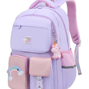 HIPOTUO Unicorn Backpack Cute Laptop Backpacks Casual Durable Lightweight Travel Bags Medium