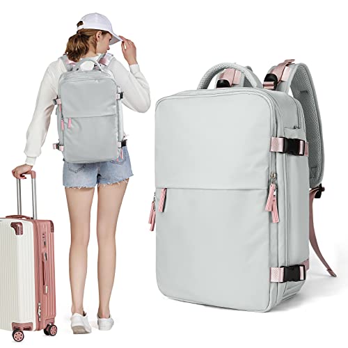 Laptop Backpack for Women, Travel Backpack with with Shoes Compartment & Wet Pocket, School Backpack fit 15.6 Inch Laptop