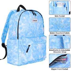 Lvsocrk Kids Backpack for Boys Girls Elementary School Bags for Toddler Kindergarten Primary Bookbag Casual Daypack Bag Travel Backpack for Children 14 Inch Backpack for Laptop (Blue)