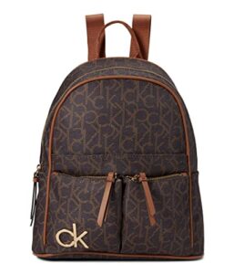 calvin klein rainey backpack brown/khaki/caramel one size